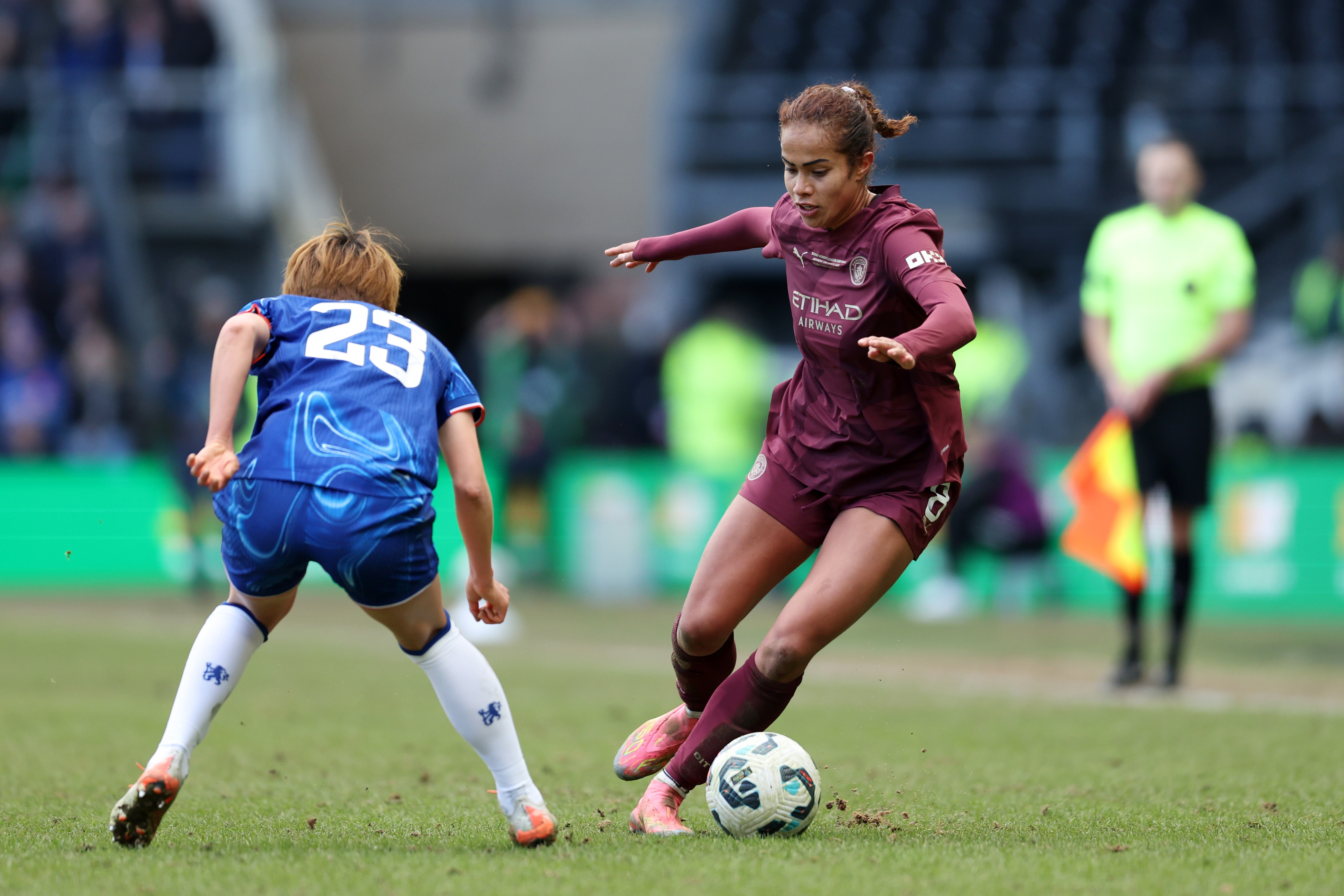 Mary Fowler's Manchester City lose to Chelsea 2-1 in the Women's League ...