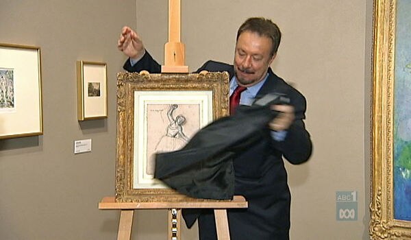 NGA gifted Degas drawing - ABC News