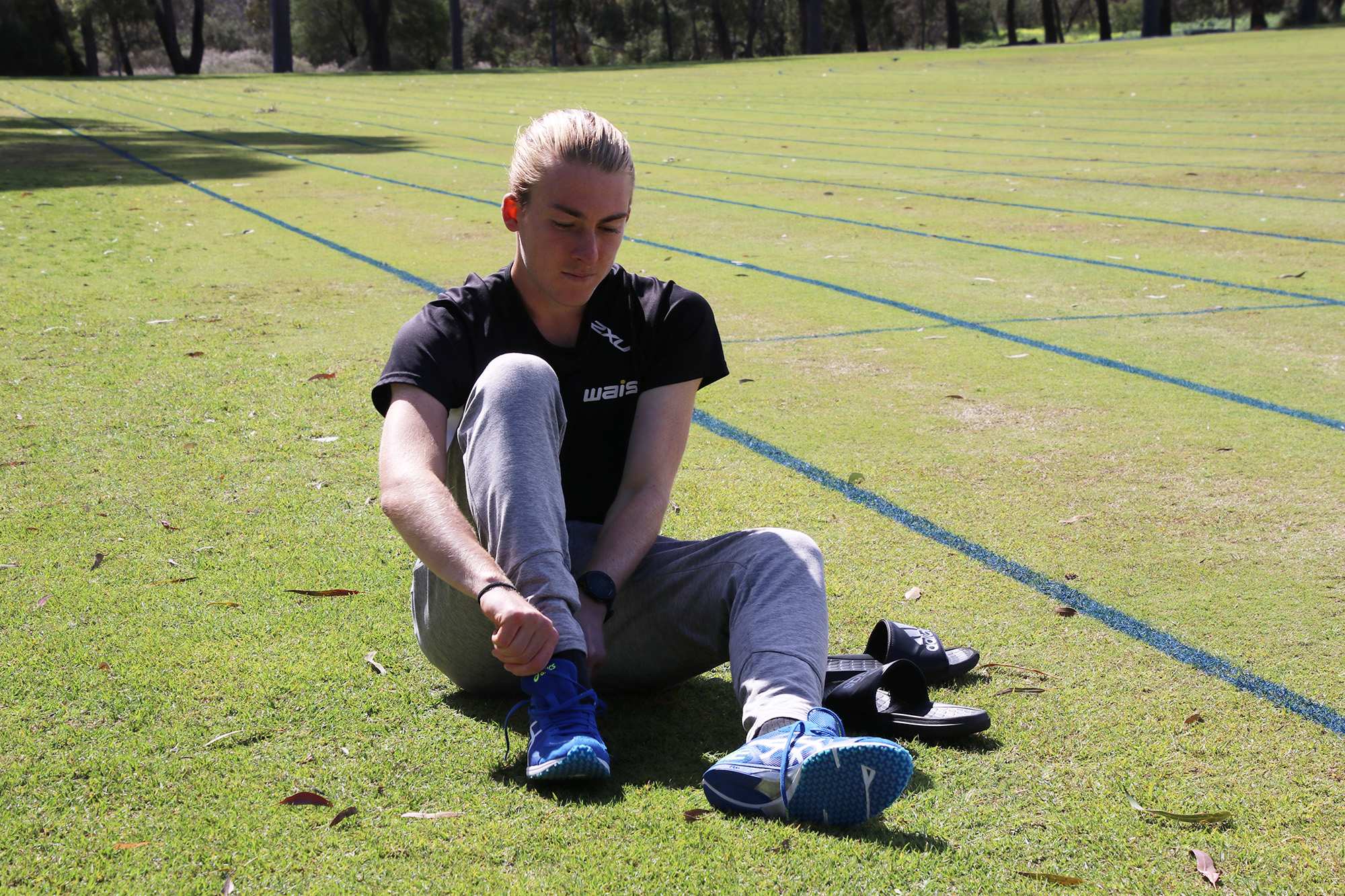 Teenage race walker Declan Tingay covers 120 kilometres per week in ...