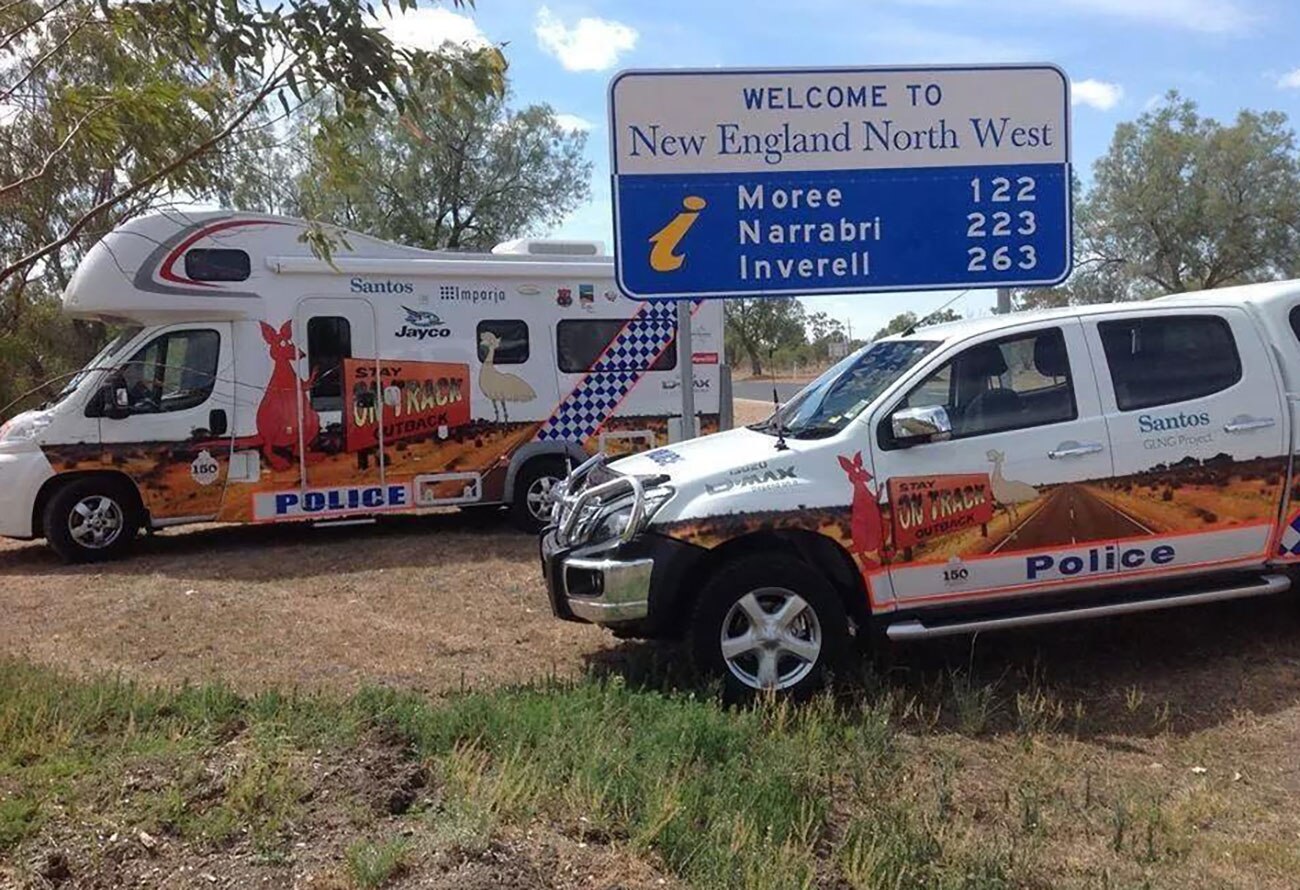 Anti-CSG group Lock the Gate angry Santos logo being used on Qld police ...