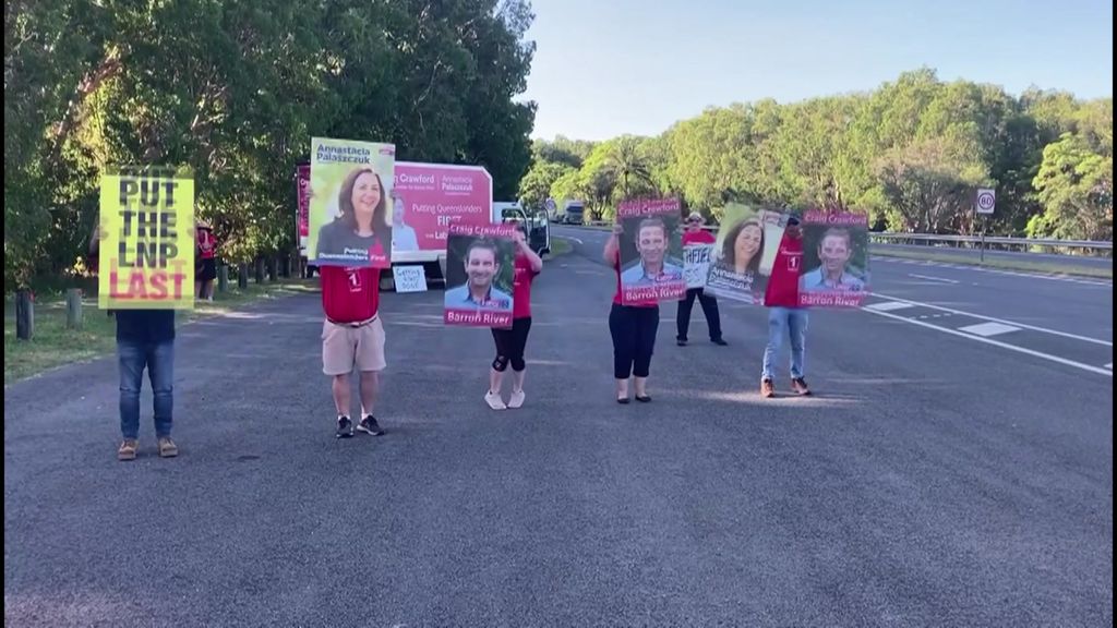 Labor campaign to 'put the LNP last' on Queensland highway - ABC News