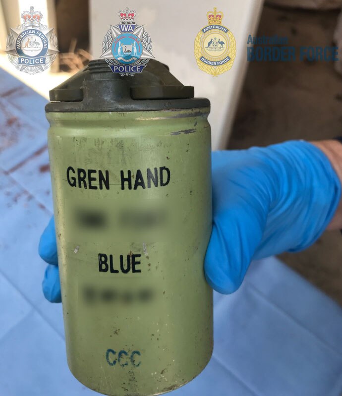 Unregistered assault rifles, smoke grenade and 10,000 rounds of ...