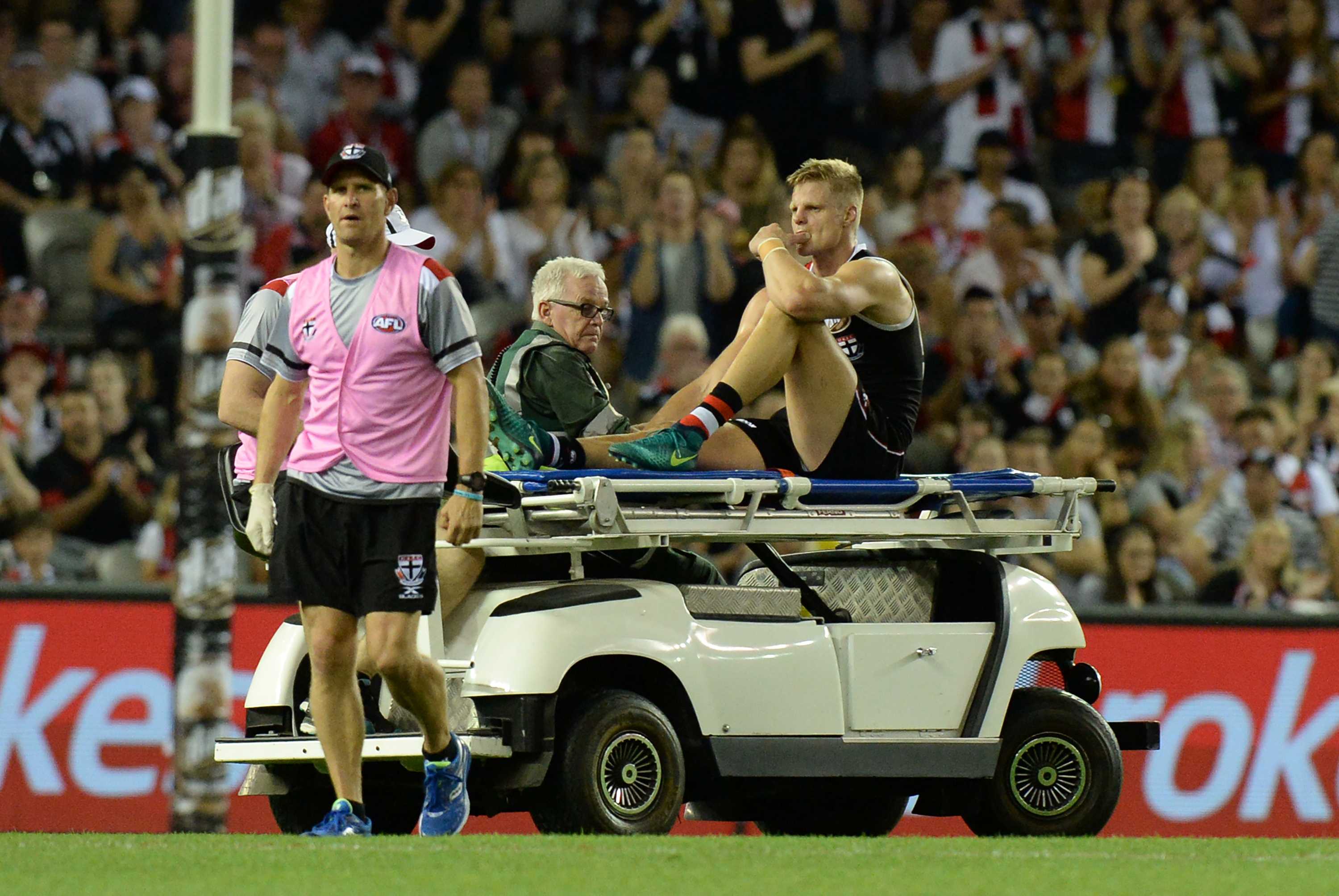Nick Riewoldt injured again as St Kilda beaten by Melbourne Demons ...