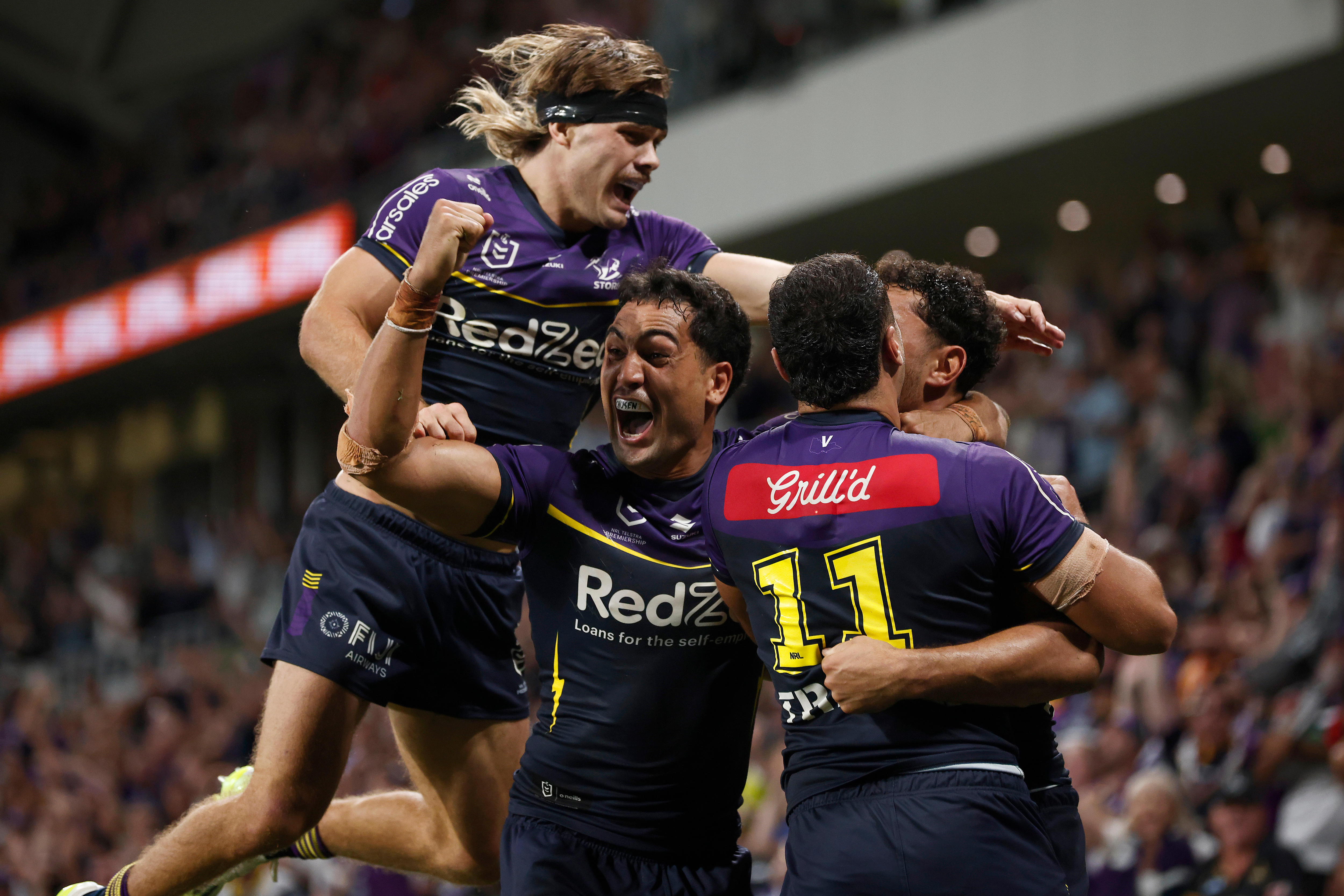 Xavier Coates scores 'freak' try as Storm win thriller against the ...