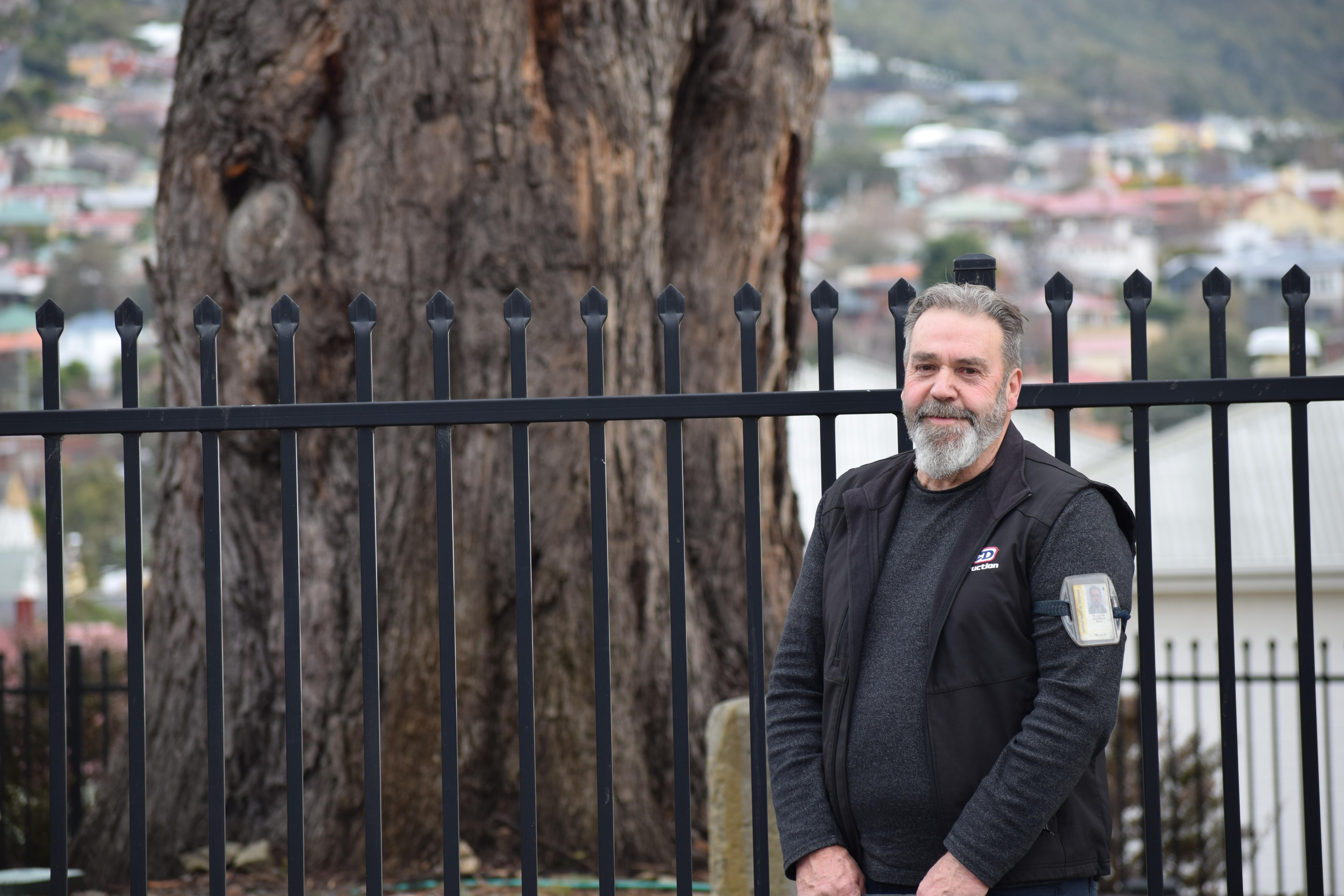 In a quirky artefact of past practice, this Anglesea Barracks blue gum ...