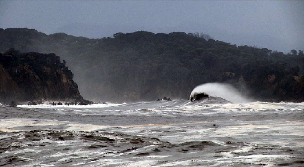 Tathra wharf damaged by massive waves generated by an east coast low ...