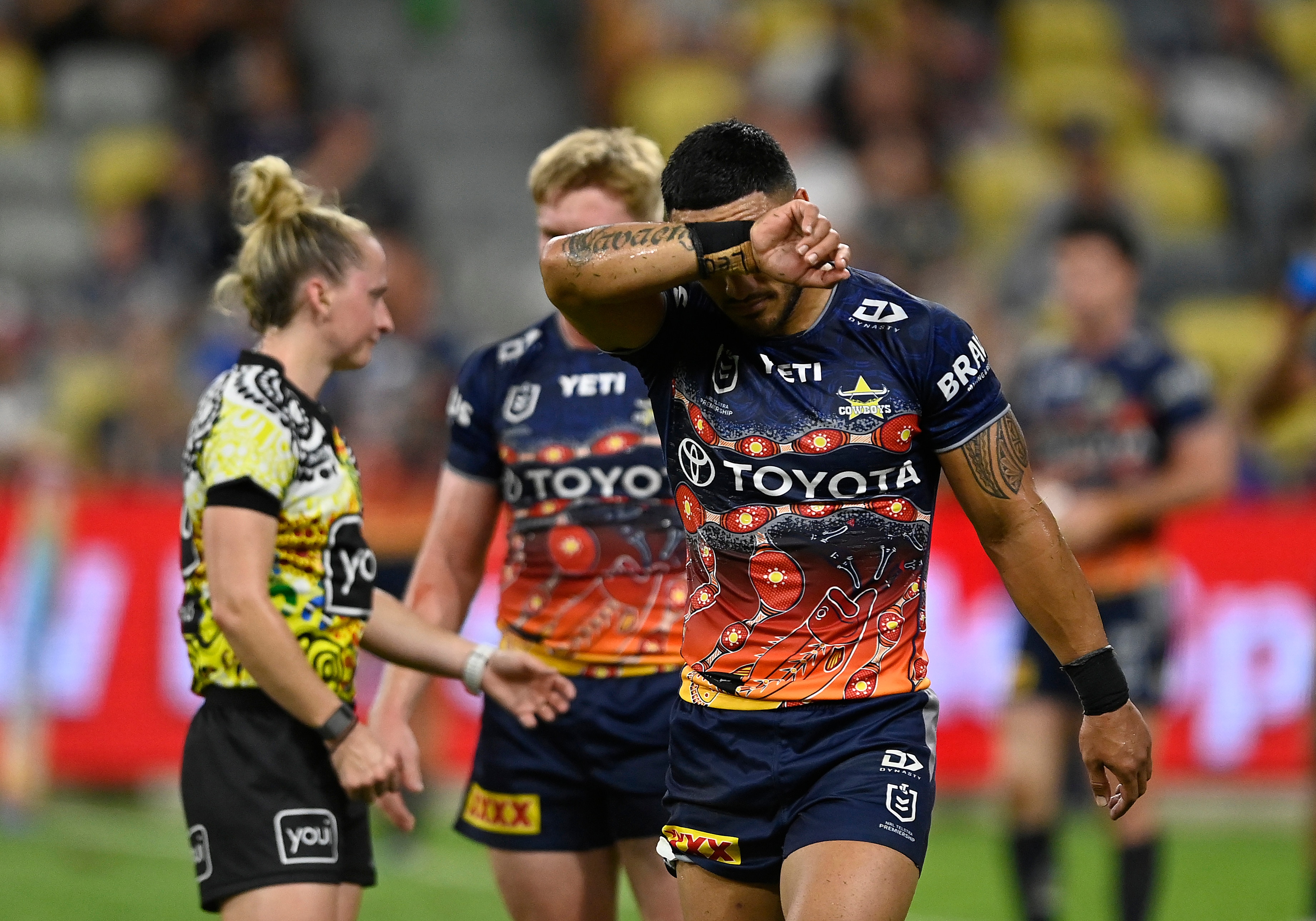 North Queensland Cowboys centre Valentine Holmes on report for hip-drop ...