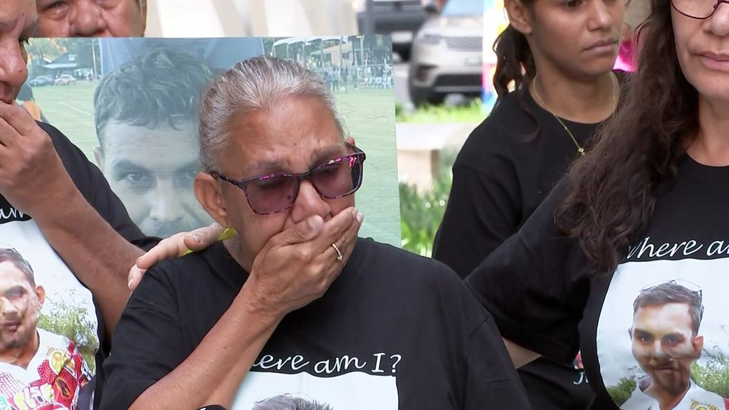 Joanne Rivers speaking outside court on the disappearance of her son ...