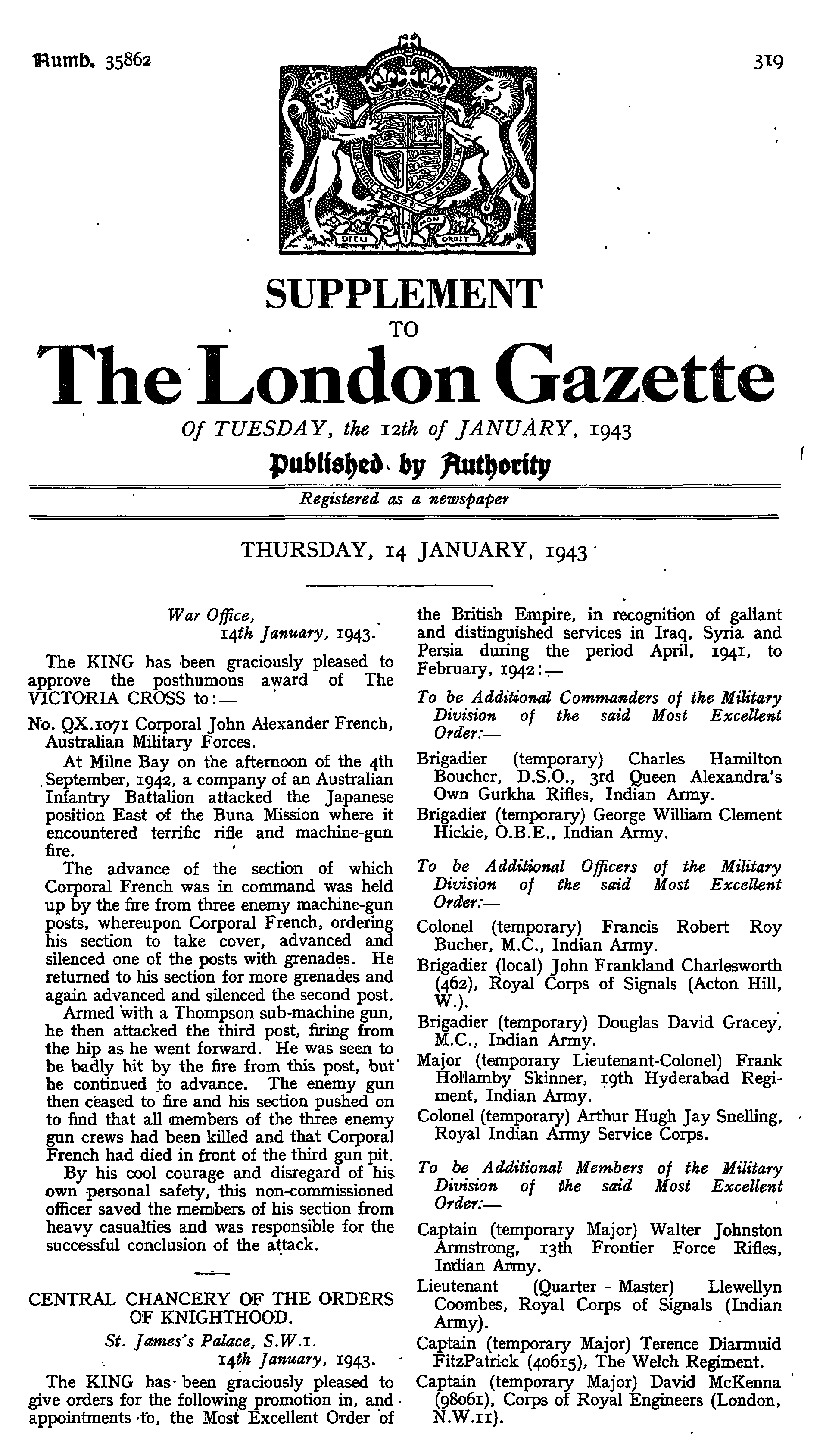 John French's Victoria Cross sells for record $1.46 million at Sydney ...