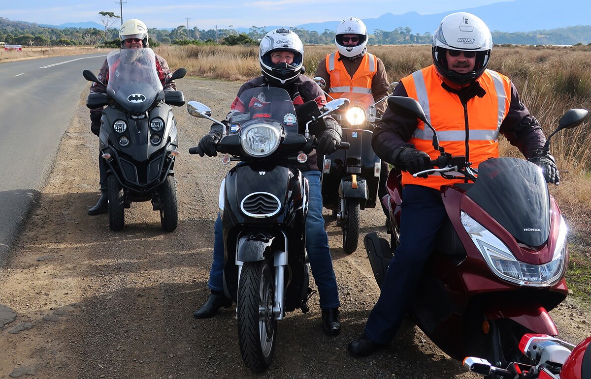 These scooter riders are happy to stay in the slow lane - ABC News