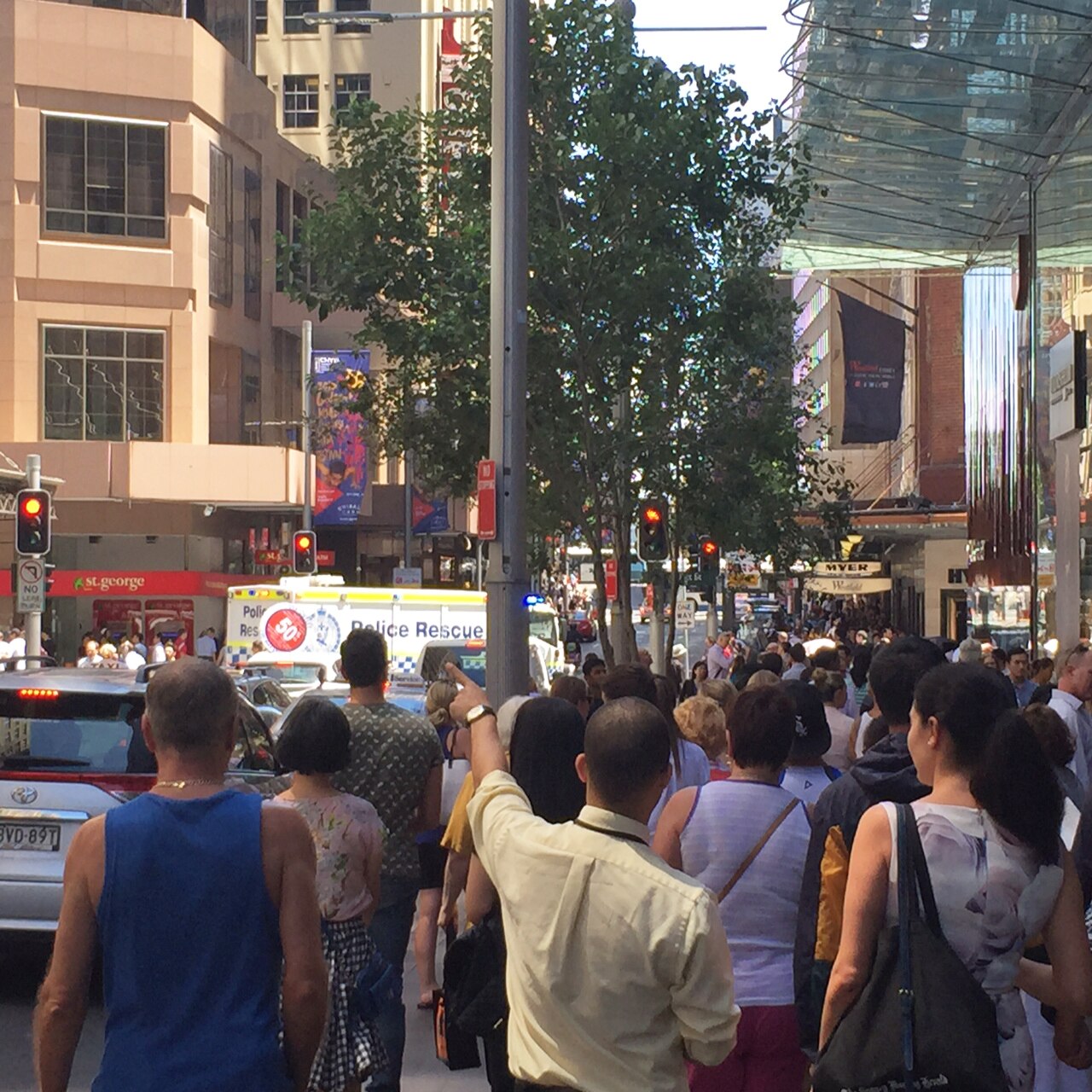 Man freed from shopping centre lift after power outage in Sydney CBD ...