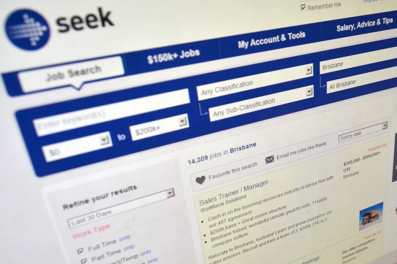 Job advertisements slide for fourth straight month - ABC News