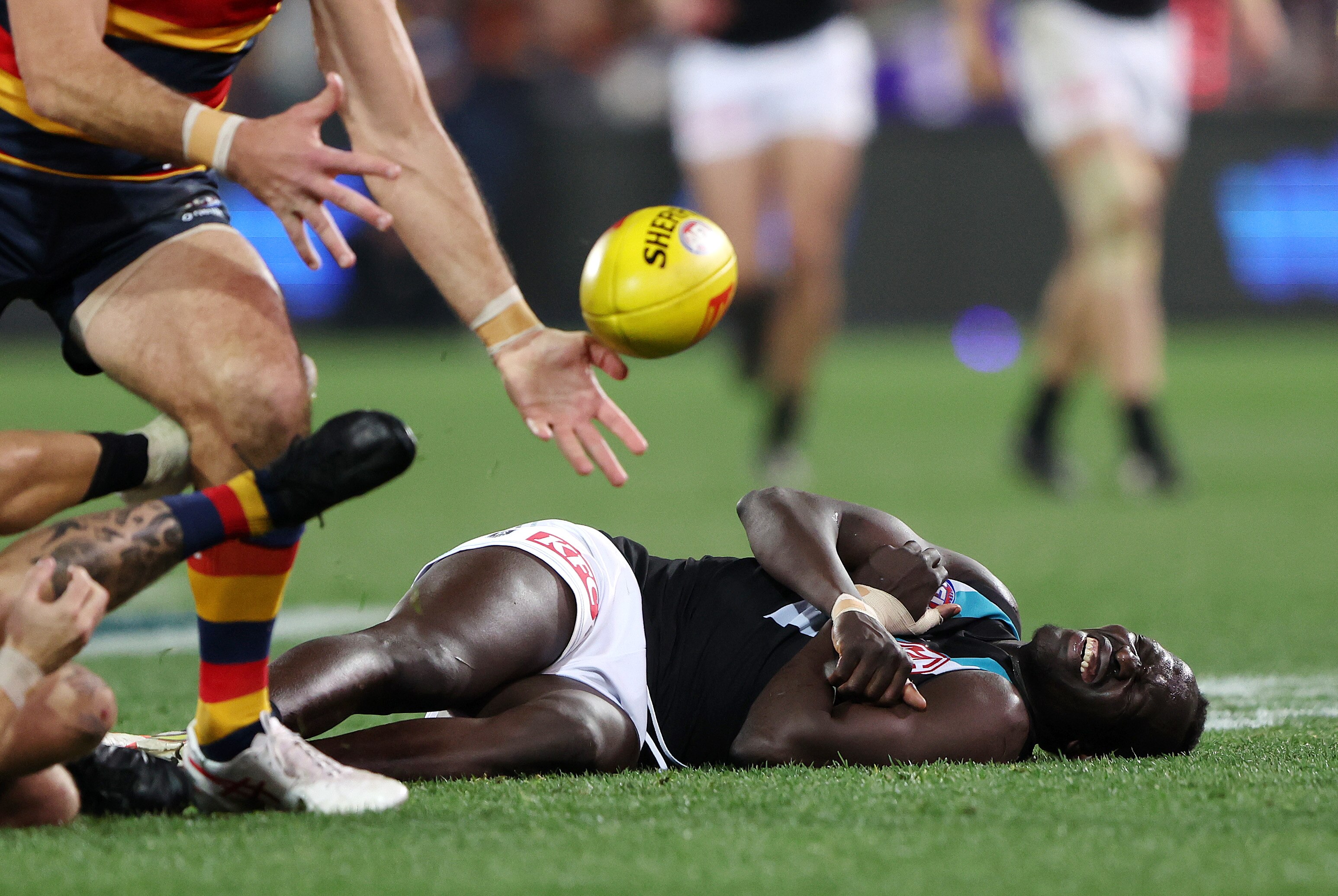 AFL fines Port Adelaide over concussion protocols breach after Aliir ...