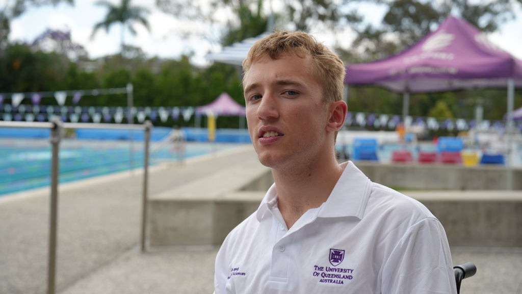Nate Woolgar is a keen swimmer - ABC News