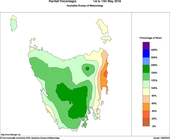 Tasmania's dam catchment areas get a month of rain in a fortnight - ABC ...