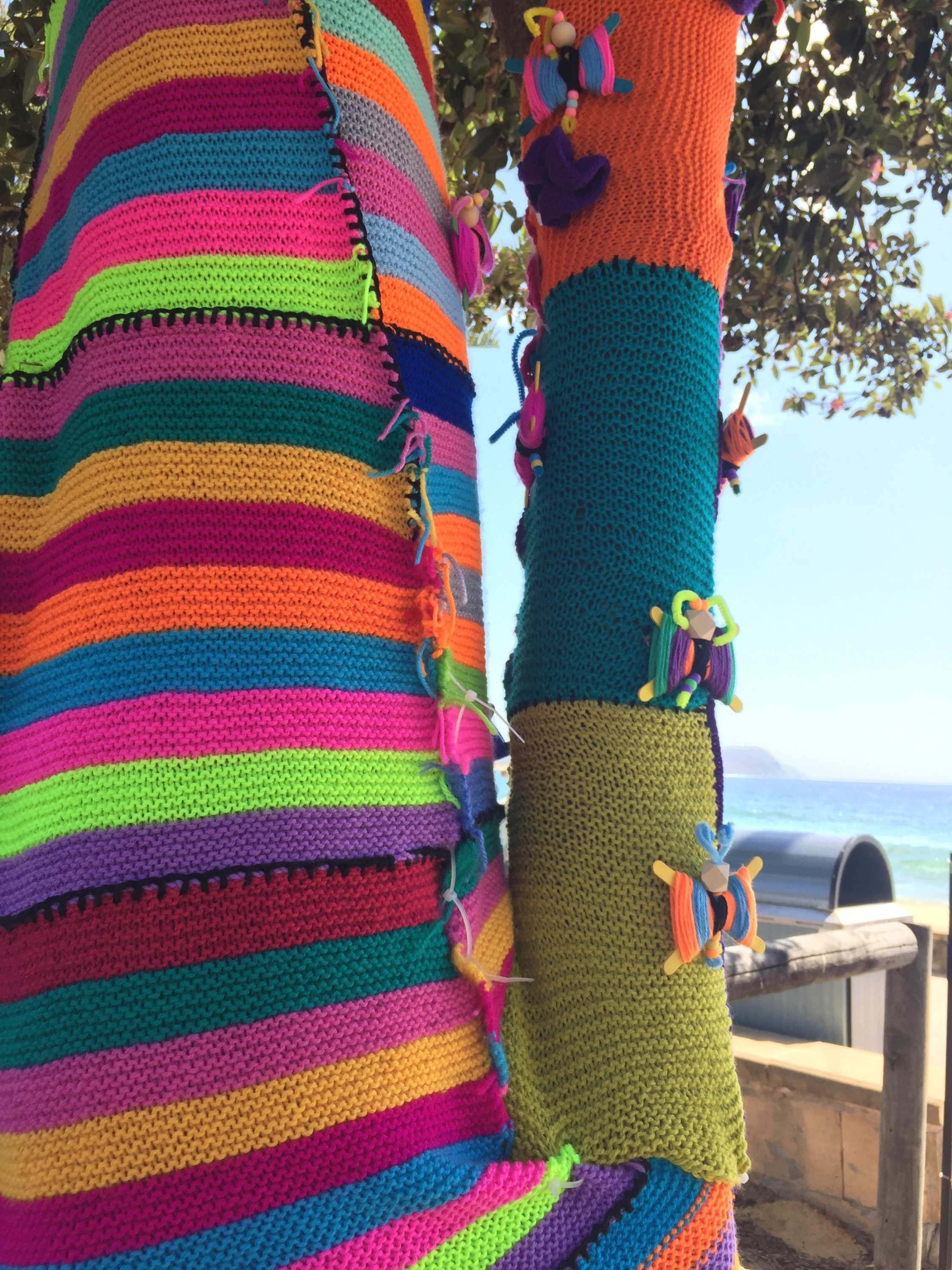 Yarn bombing for DV awareness - ABC listen