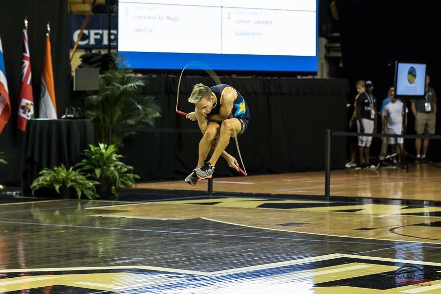 Three skipping Australians attempting to beat the world at double-dutch ...