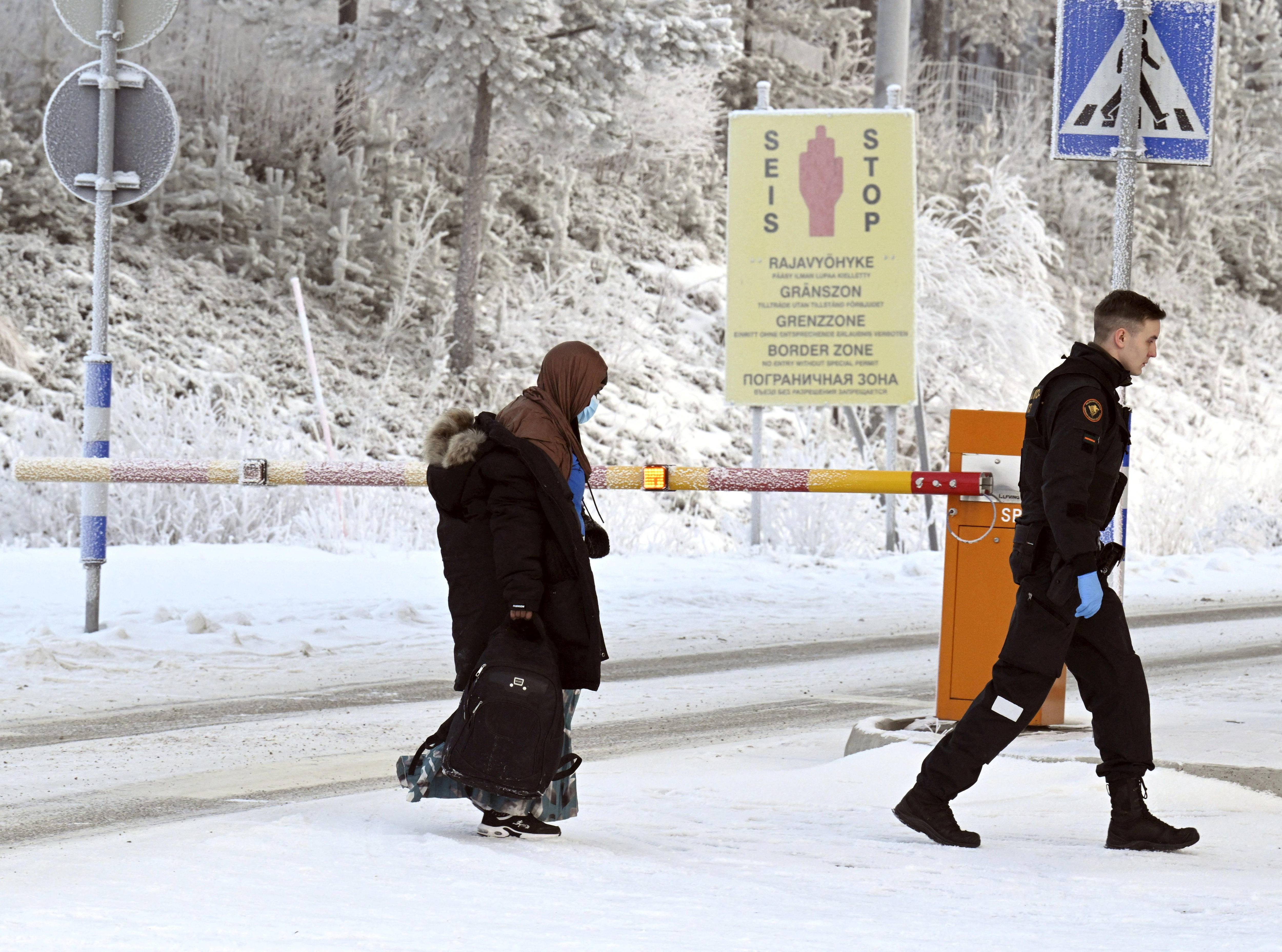 Russia warns of a 'crisis' at Arctic border with Finland as an influx of asylum seekers crosses ...