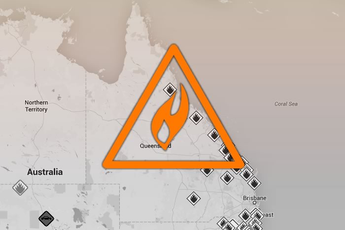 Map: Queensland fire incidents and warnings - ABC News