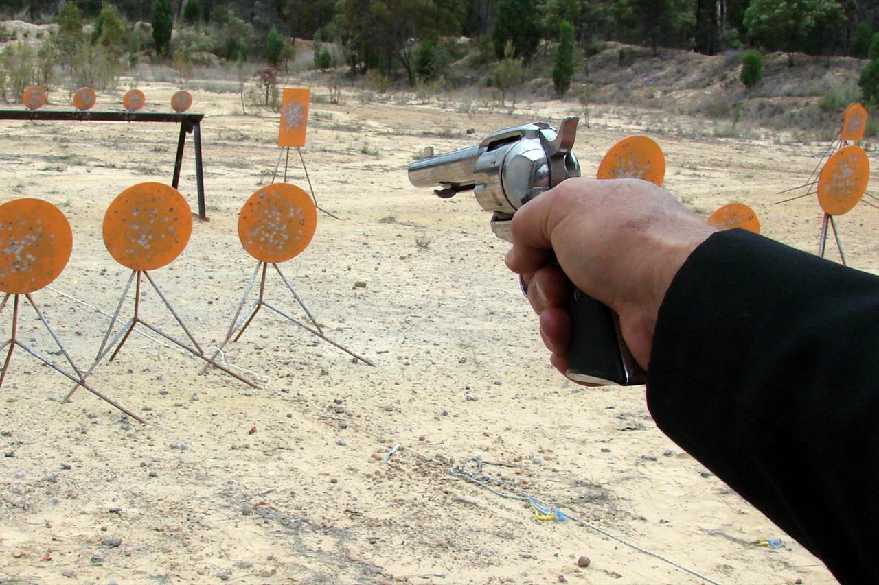 Australia's best single action shooters hit Millmerran - ABC News