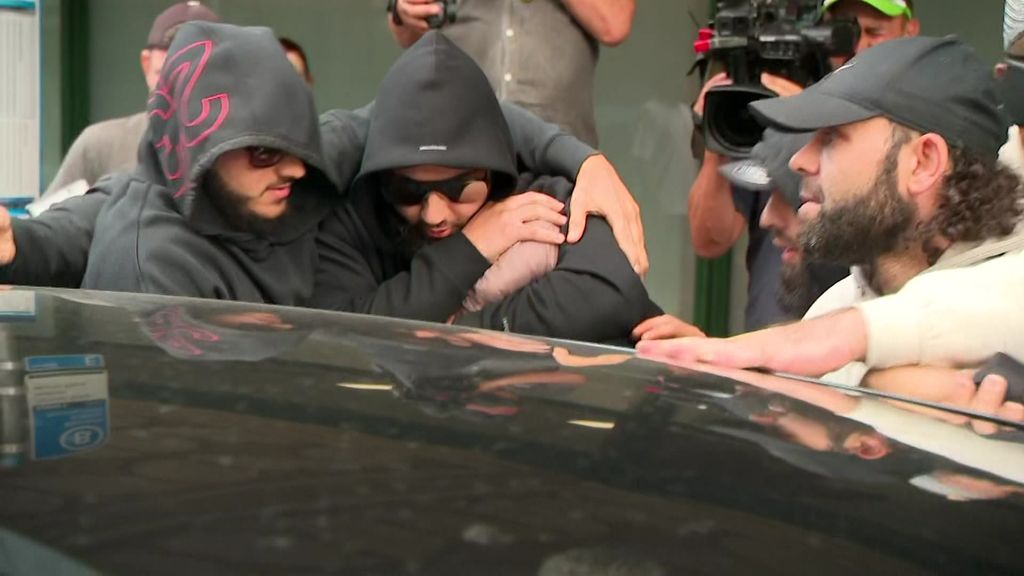 Sarah Abu Lebdeh leaves court after being charged over threats to ...