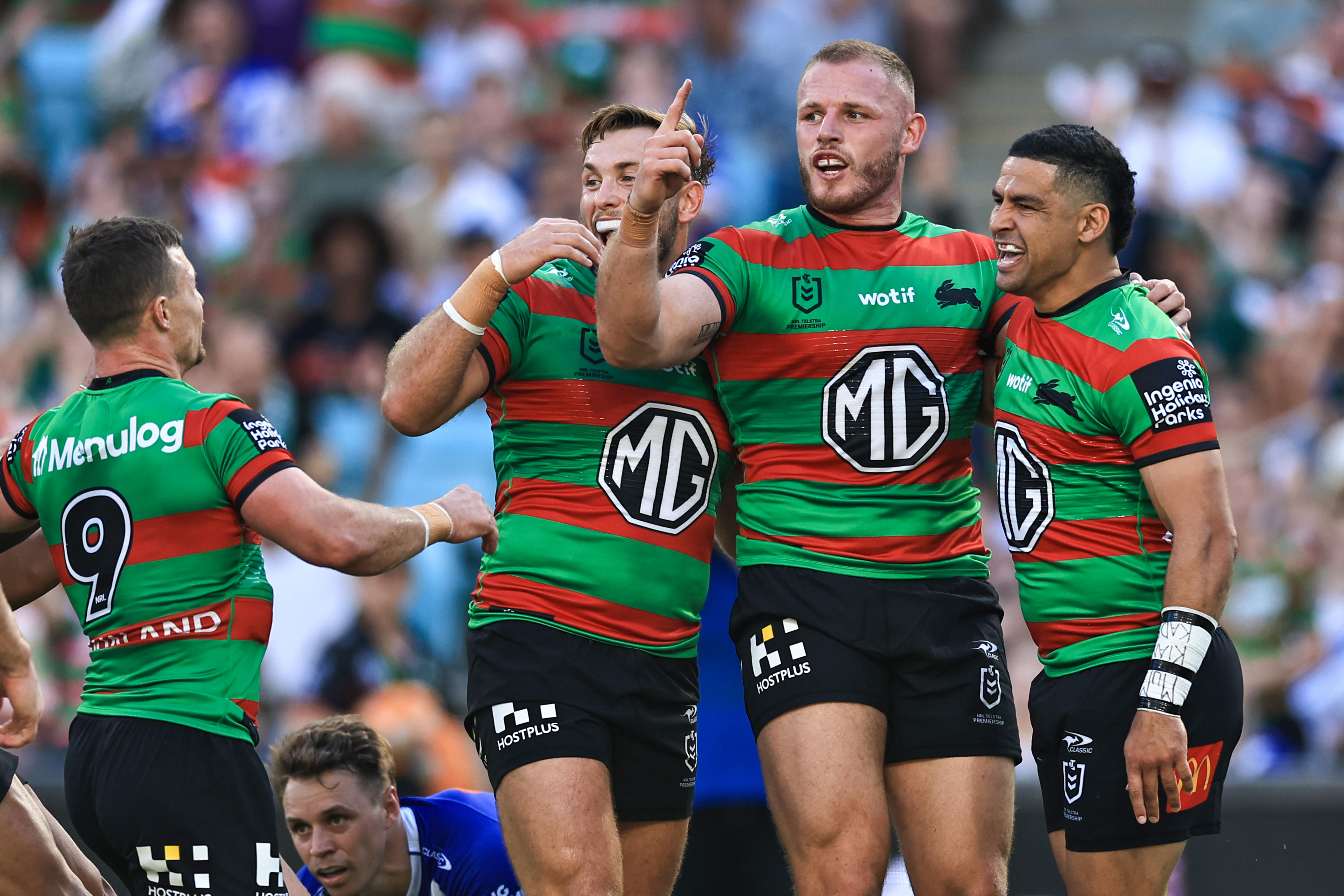 Alex Johnston becomes Rabbitohs' leading NRL try-scorer in big win over ...