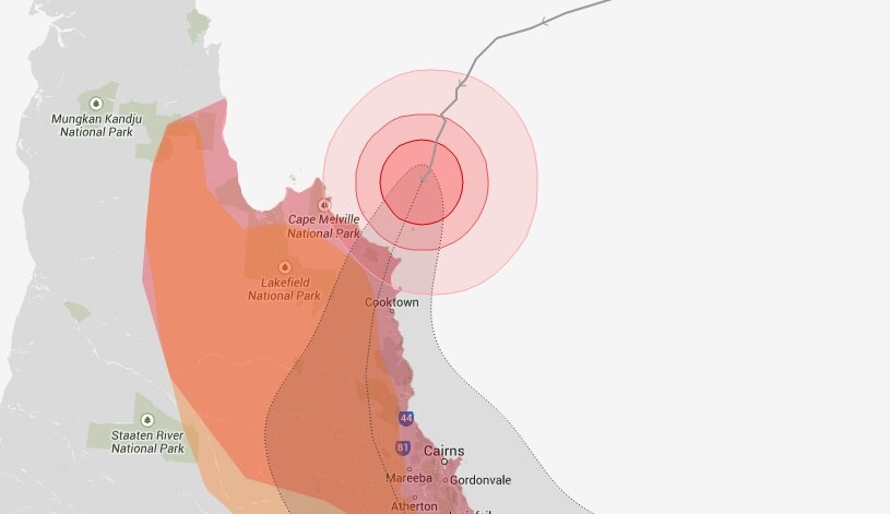 Map: track Cyclone Ita along far north Queensland coast - ABC News