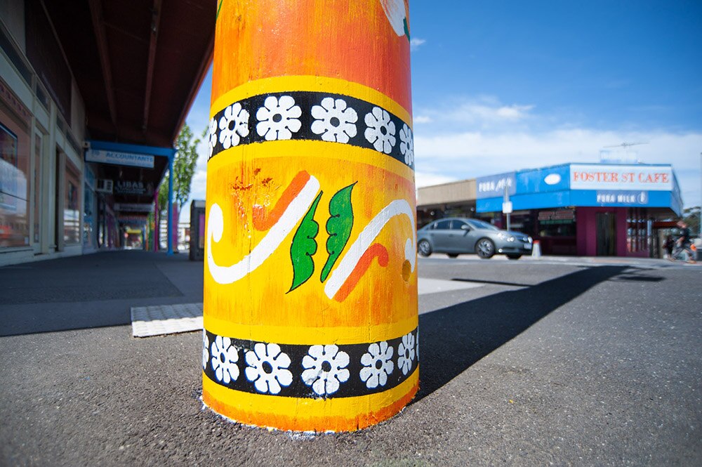 Decorated power poles in Dandenong show potential for colourful suburbs ...