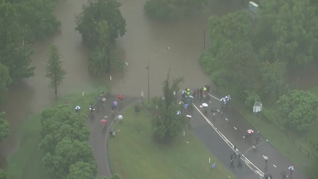Streets in Penrith were inundated in water as evacuation orders issued ...