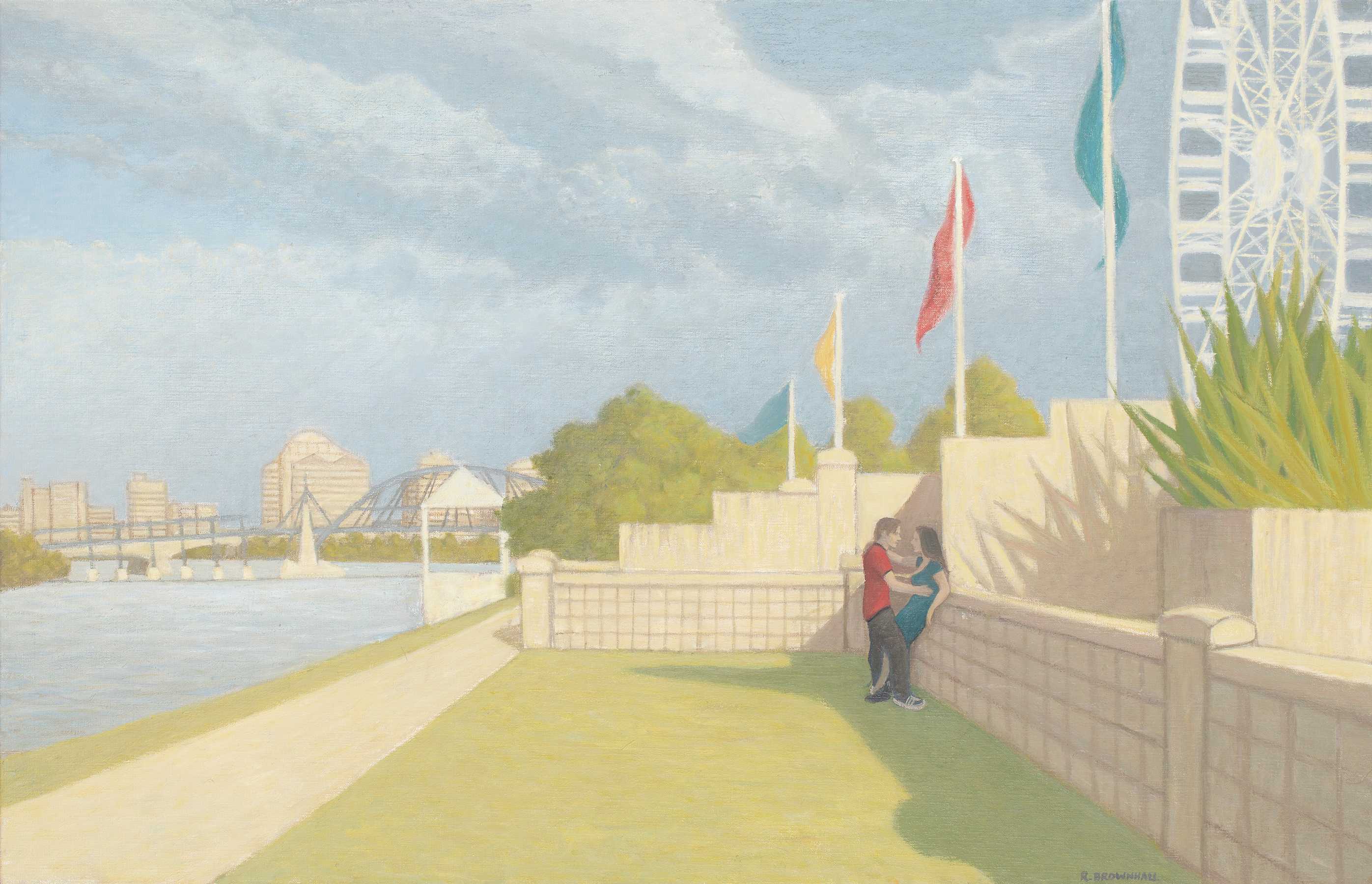 Artist Robert Brownhall captures essence of life in Brisbane - ABC News