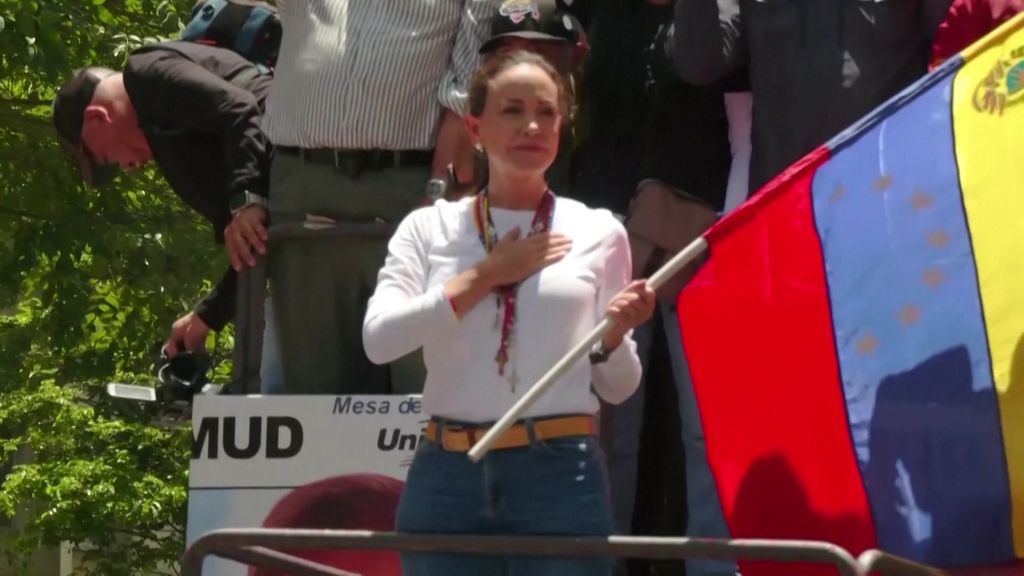 Venezuela opposition's Machado arrested during protest - ABC News