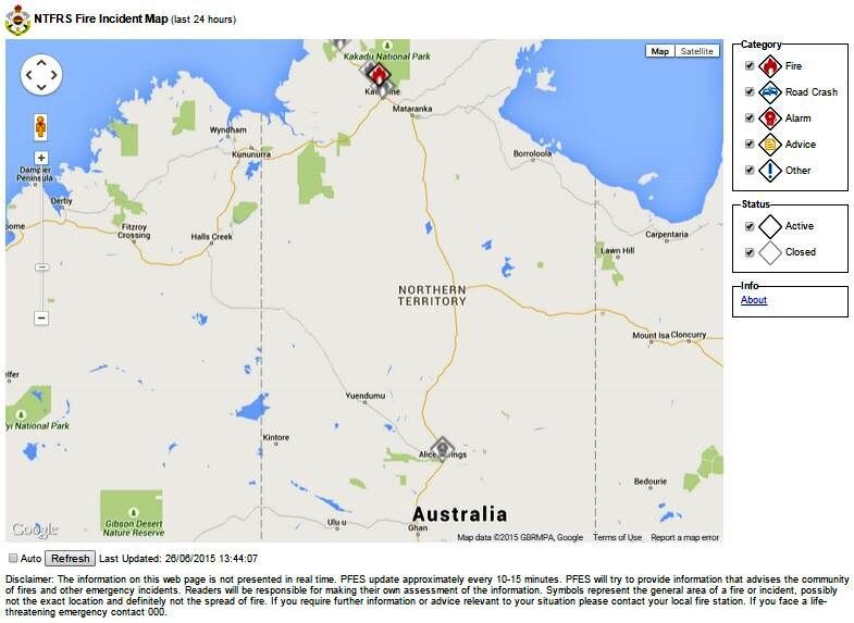 Live emergency map launched in Northern Territory - ABC News