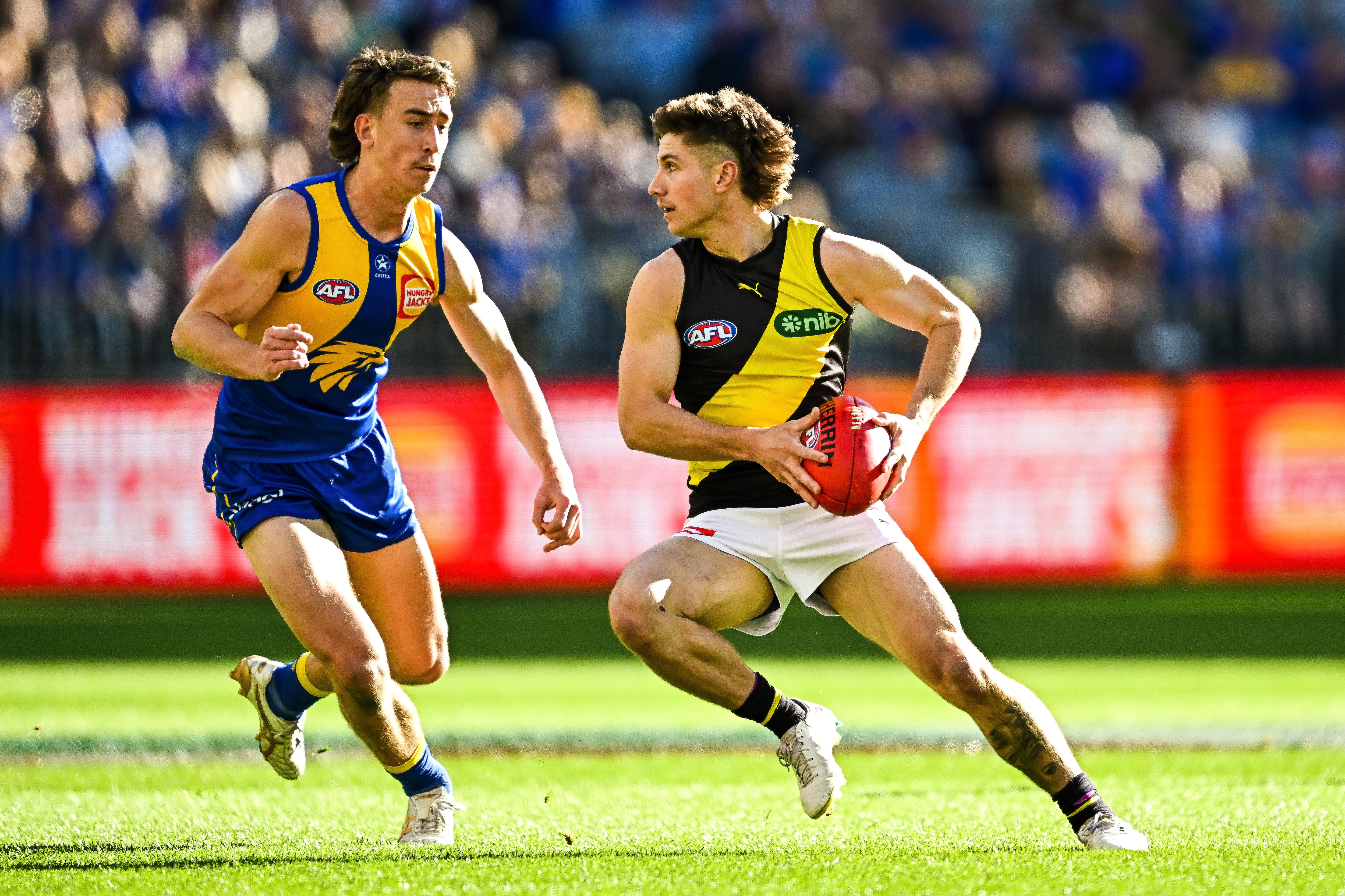 Tigers beat Eagles by 38 points to stay in AFL finals race, Hawks score ...