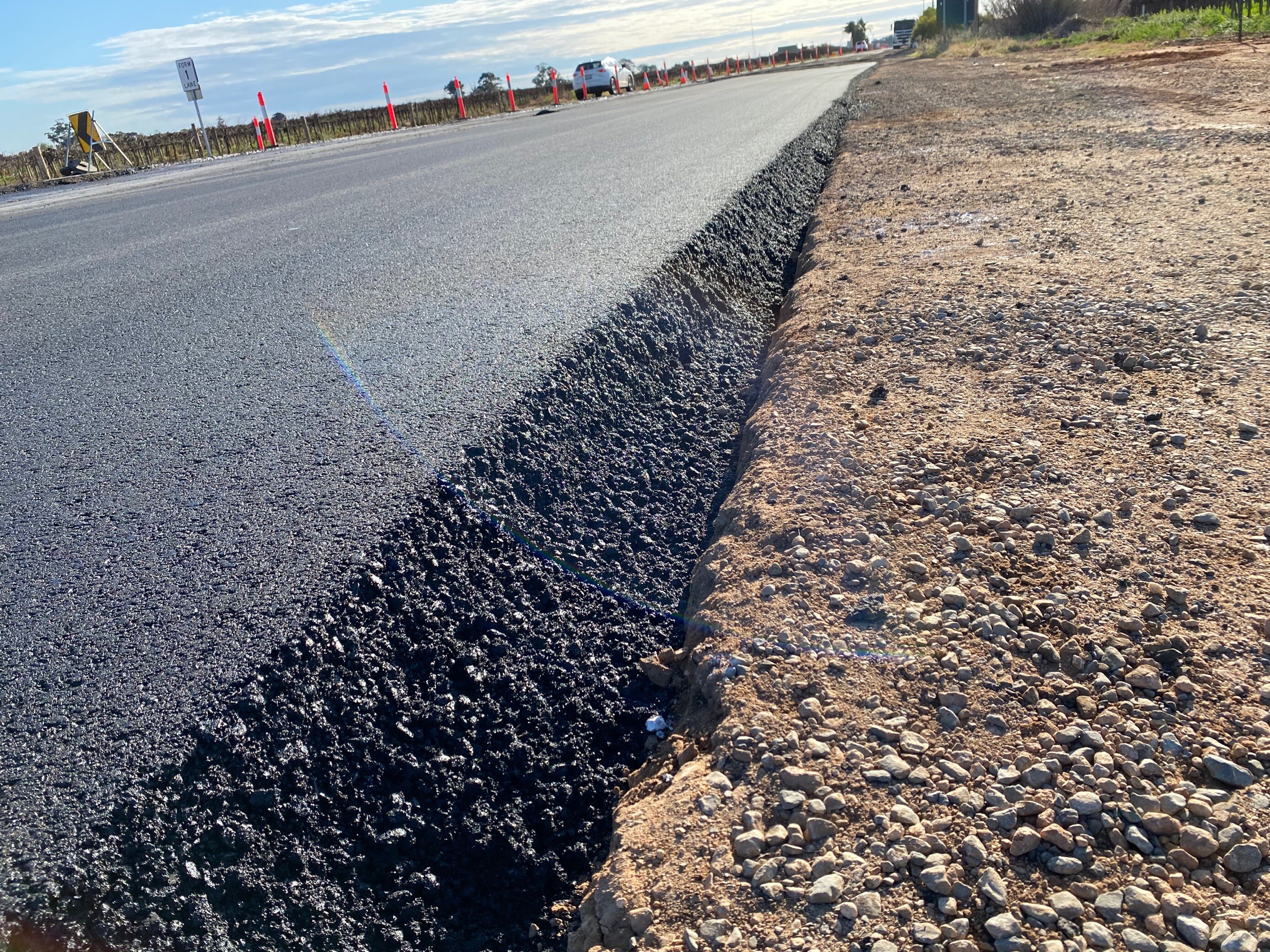 Sturt Highway roundabout roadworks leaves Barmera ex-mayor blocked from ...
