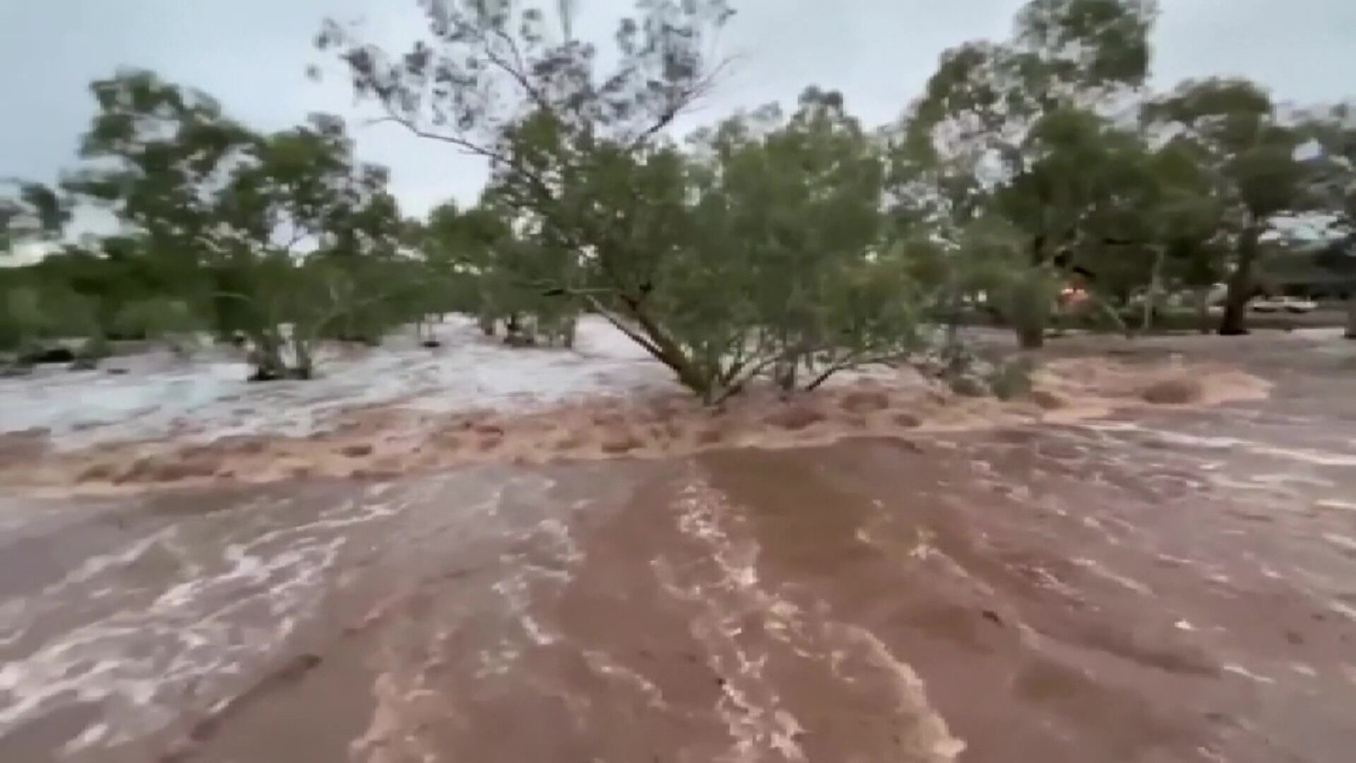 The often-dry Todd River is flowing rapidly after rain - ABC News