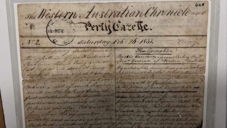 Why the Swan River? The Western Australian Chronicle and Perth Gazette ...