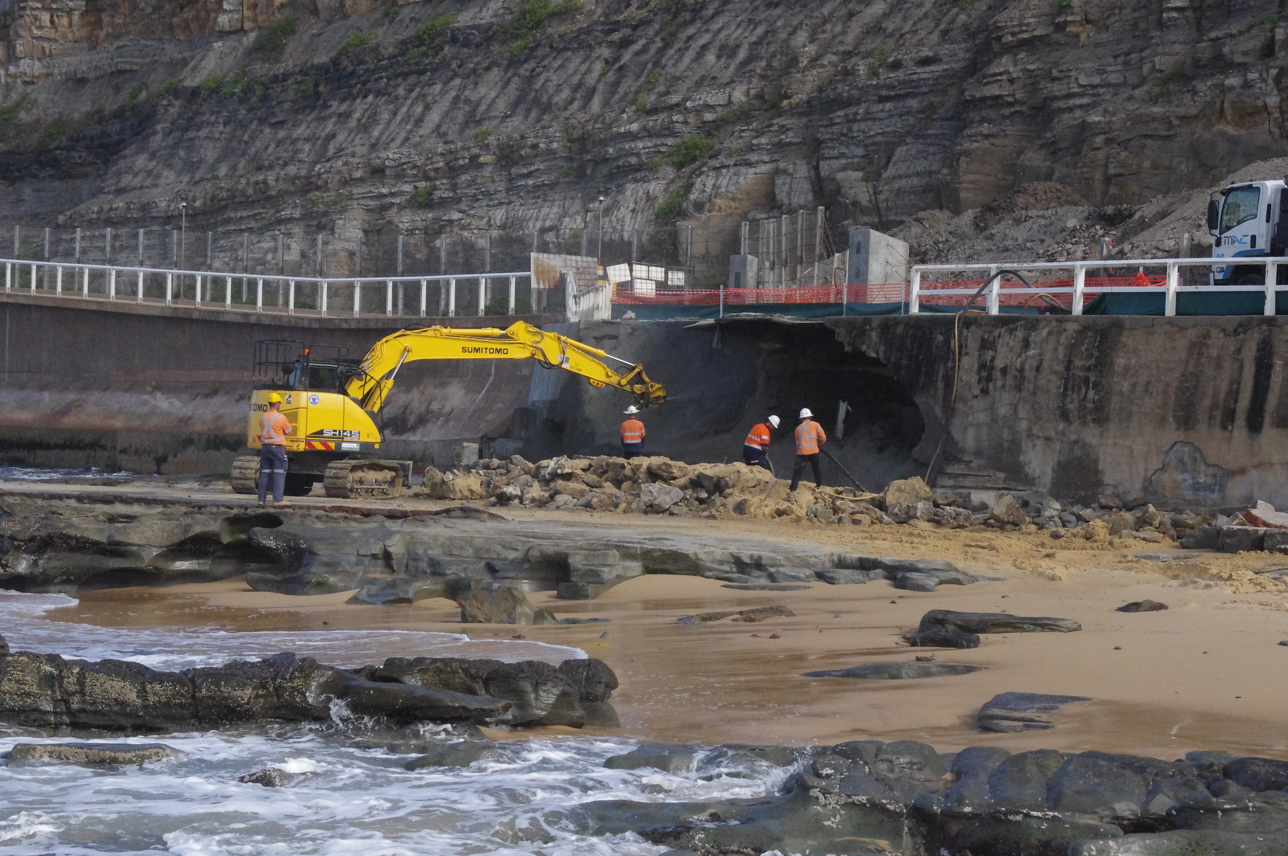 Seawall damage and ongoing construction 'a bit of an eyesore' in ...