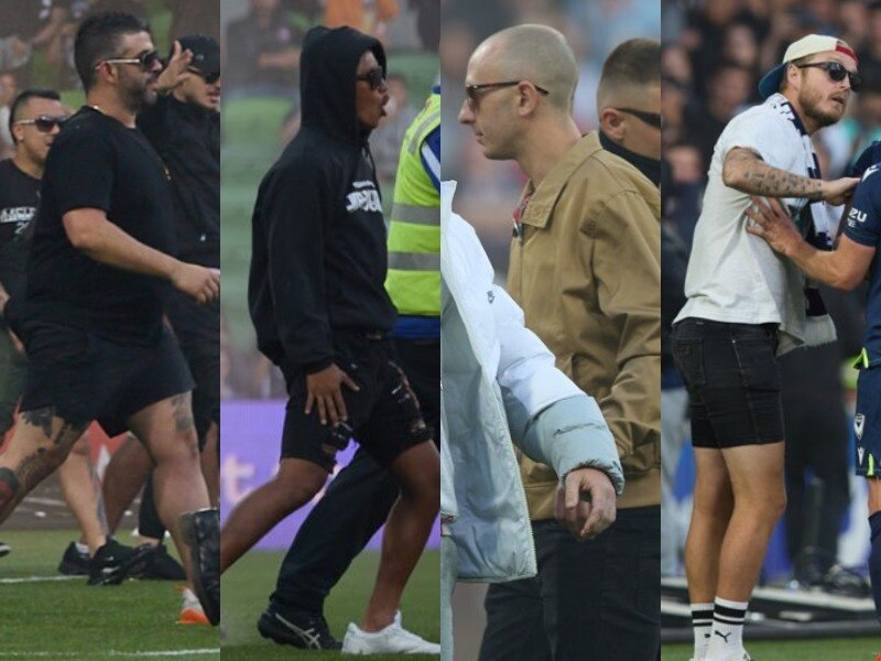 Police charge three men after Melbourne pitch invasion at Victory v ...