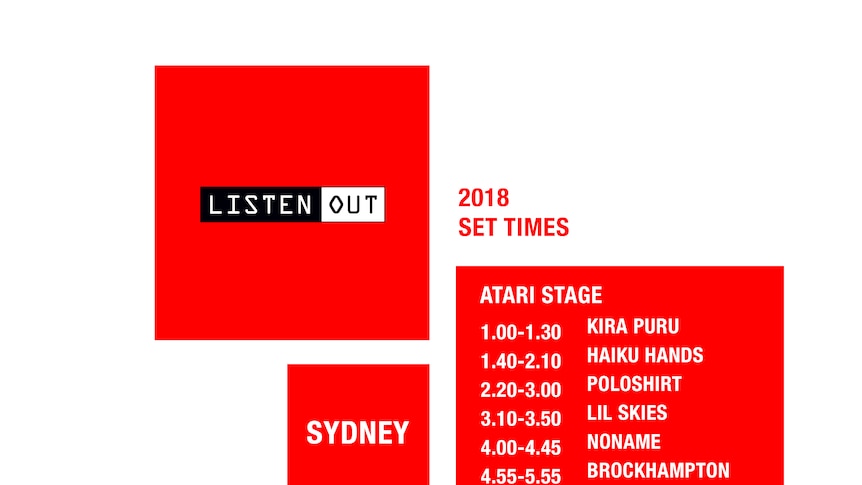 Listen Out drops festival set times for 2018 tour - triple j Listen Out drops festival set times for 2018 tour - triple j