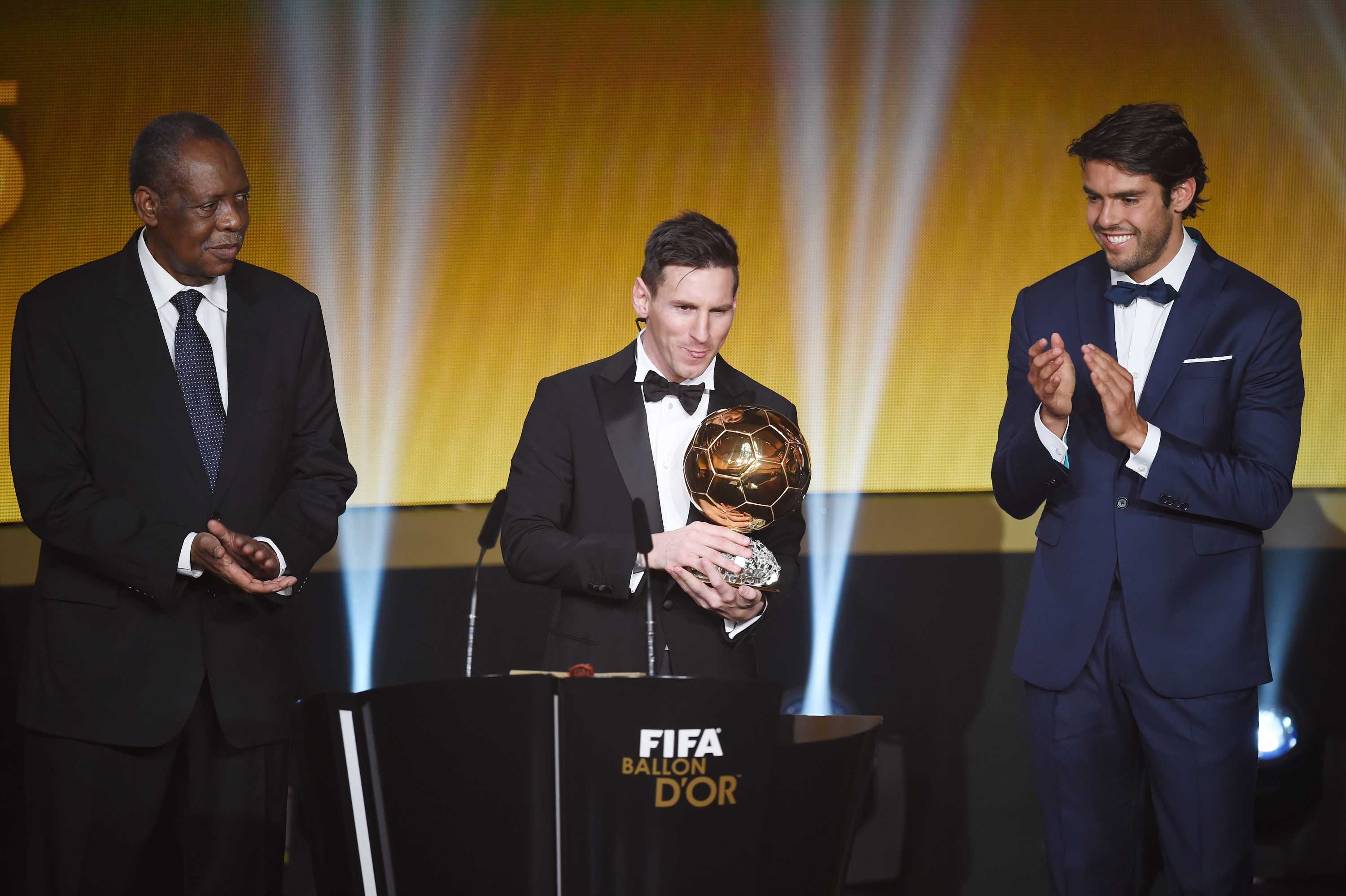 Barcelona superstar Lionel Messi wins Ballon d'Or award for world's ...