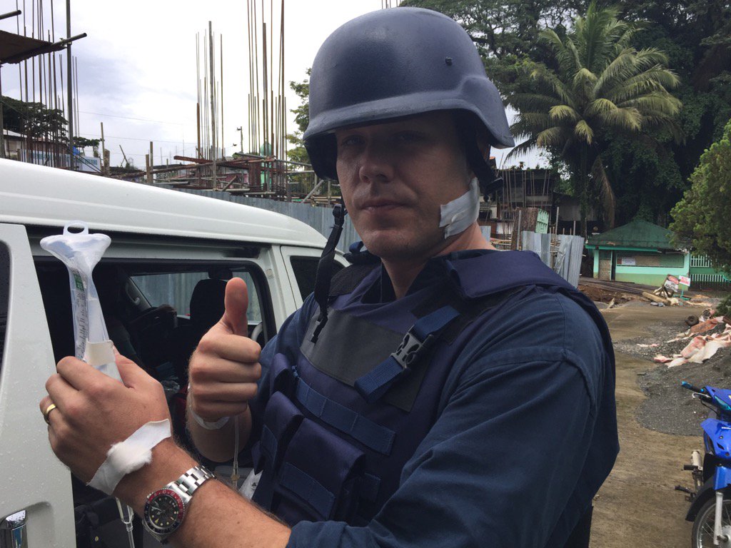 Adam Harvey, ABC correspondent, shot in neck while covering battle for ...