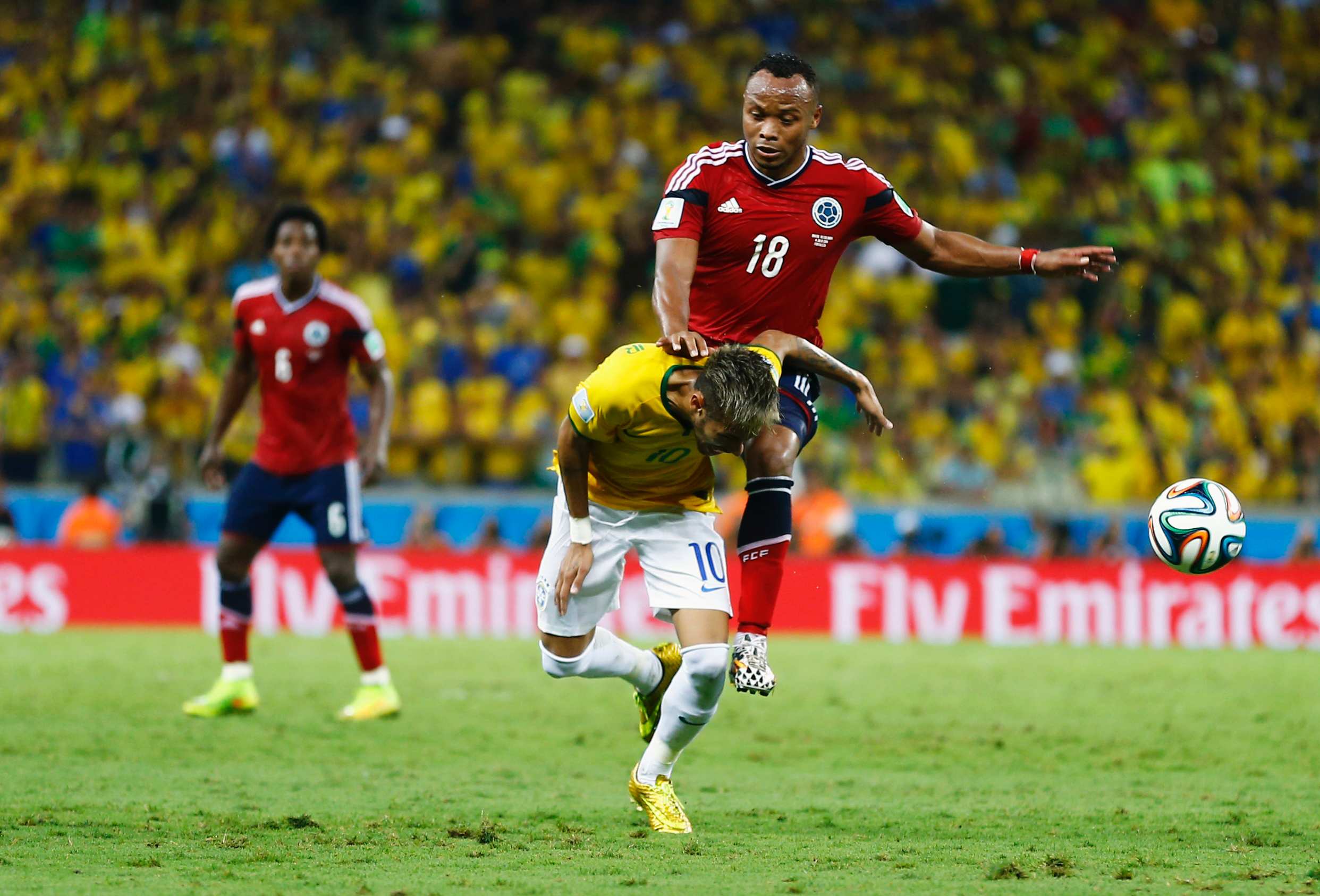World Cup 2014: Juan Zuniga gets extra security after Neymar threats ...