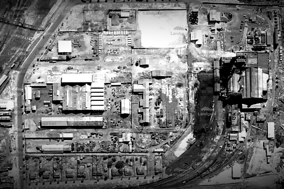 A timelapse of the East Perth Power Station site. (Supplied: Landgate ...