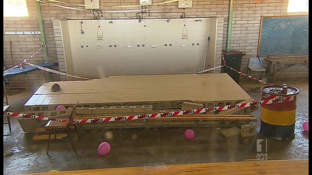 Four still in hospital after wall collapse - ABC News