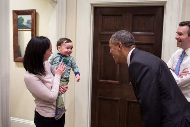 Barack Obama and his many encounters with children in photos - ABC News