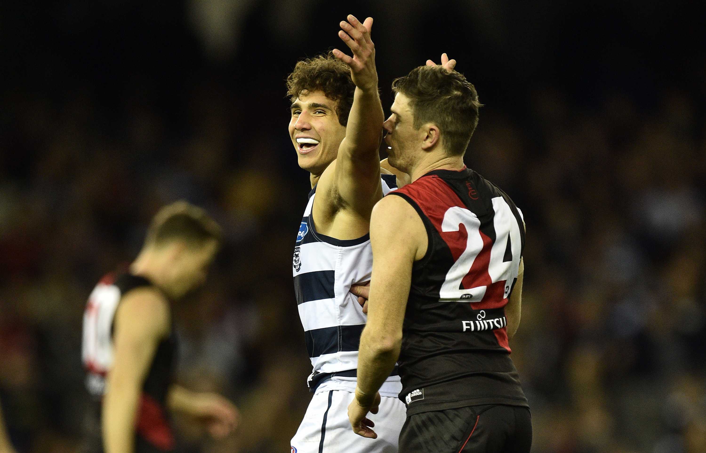 Geelong cruises to victory over Essendon to get to precipice of top ...