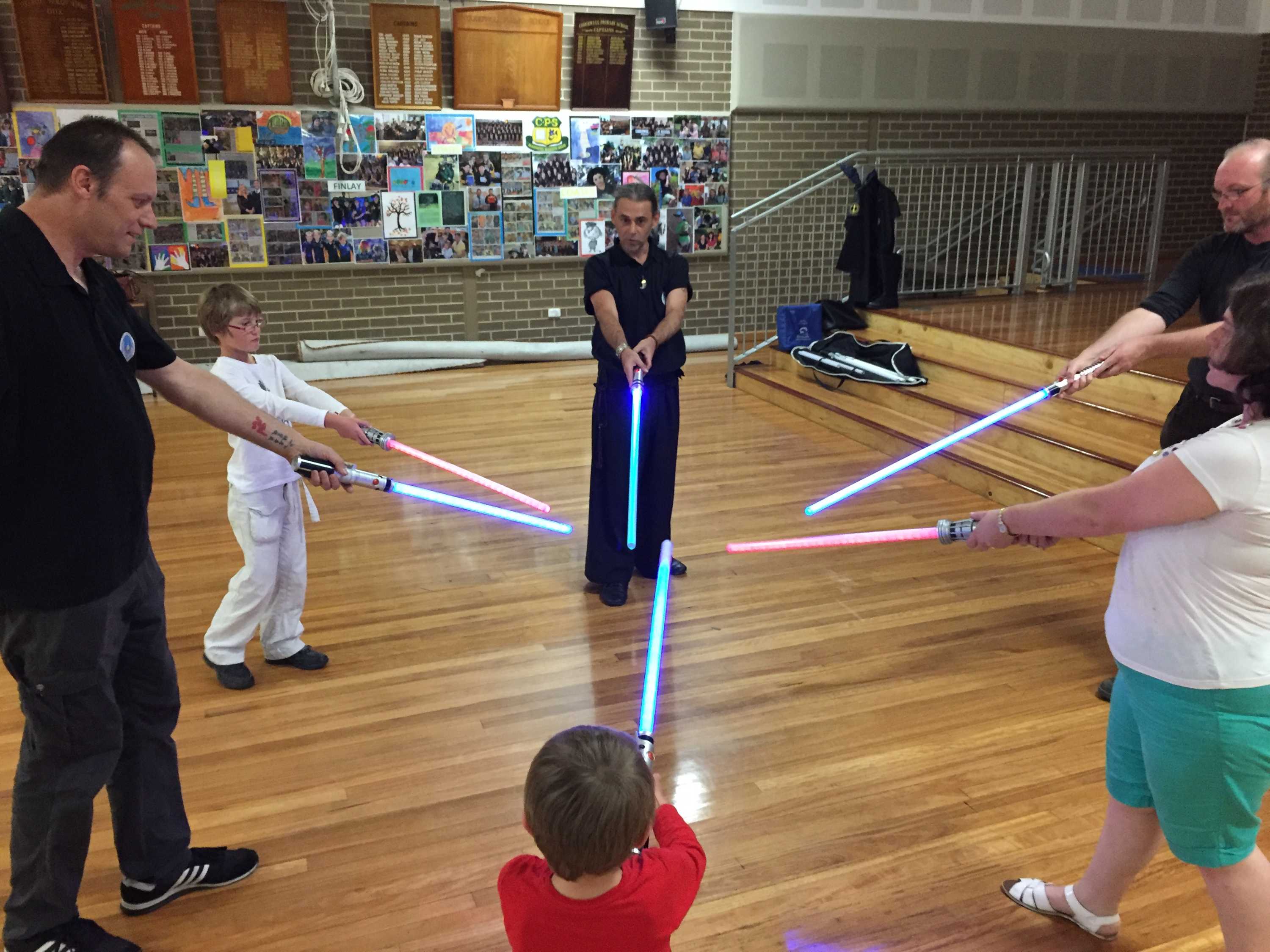 Lightsaber club brings children out from behind computers and shows ...