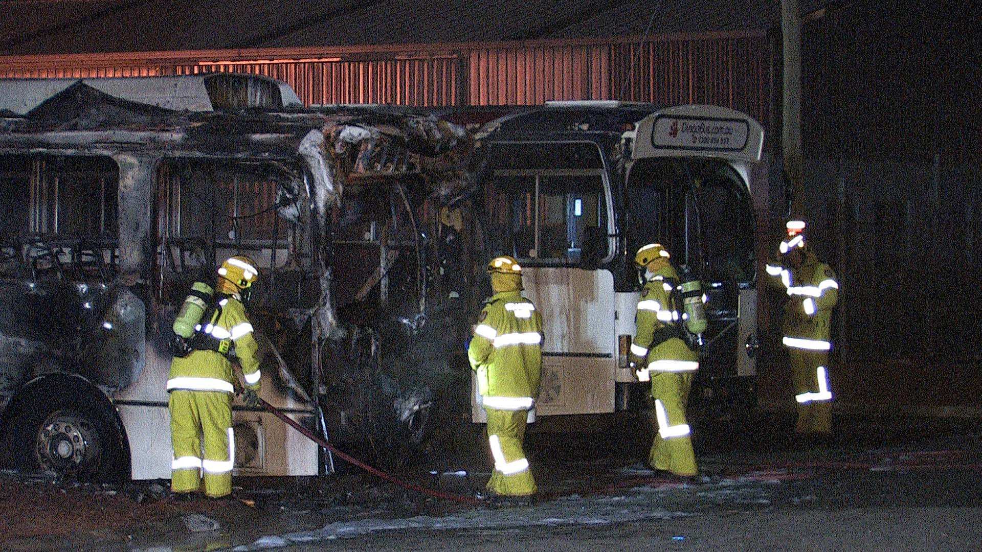 Owner suspects arson after buses catch fire in Perth - ABC News