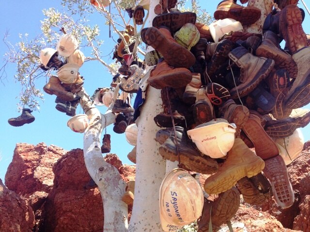 Made for gawking: Pannawonica's boot tree - ABC News