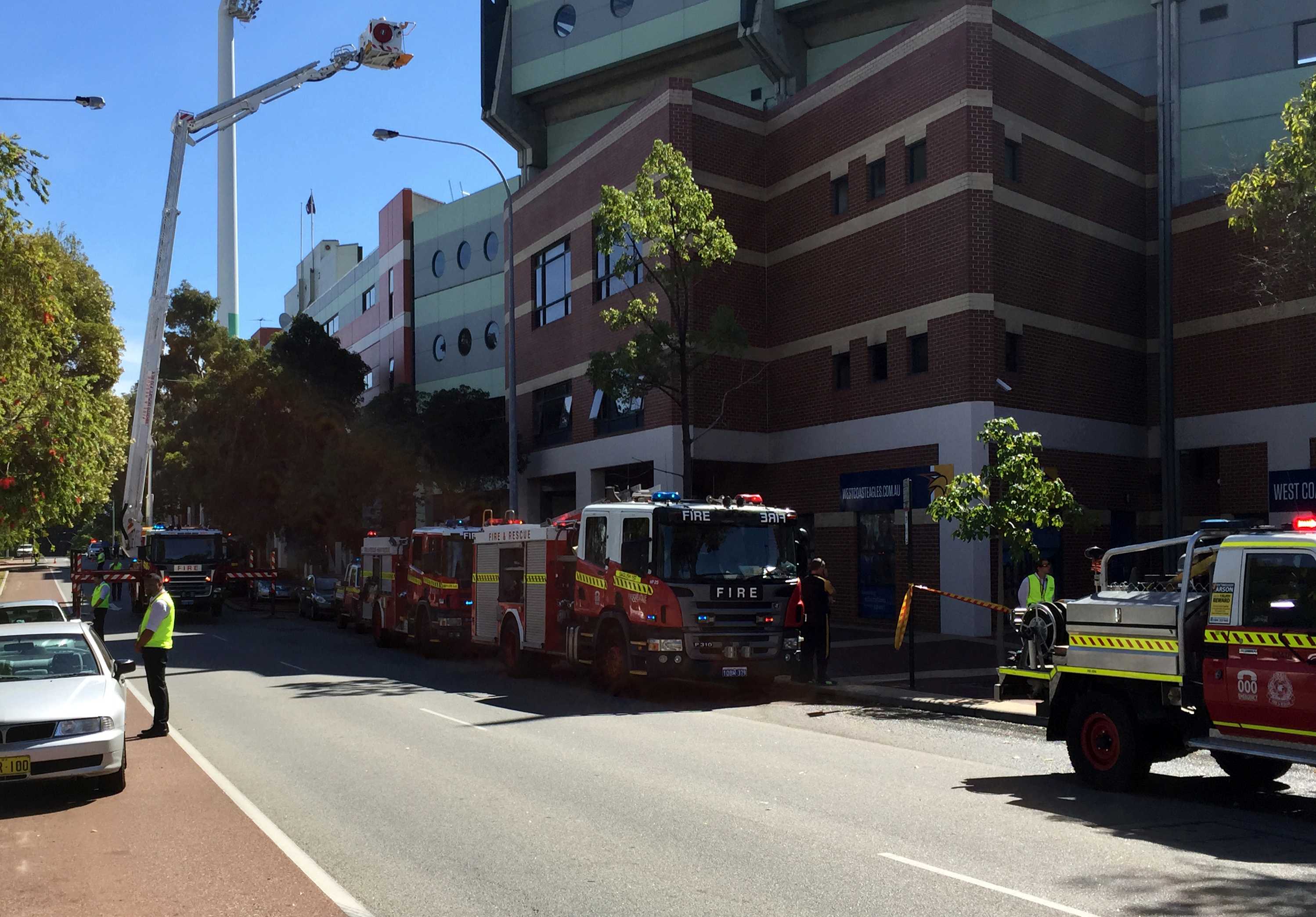 Fire at Subiaco Oval hours before Fremantle Dockers game kick off ...